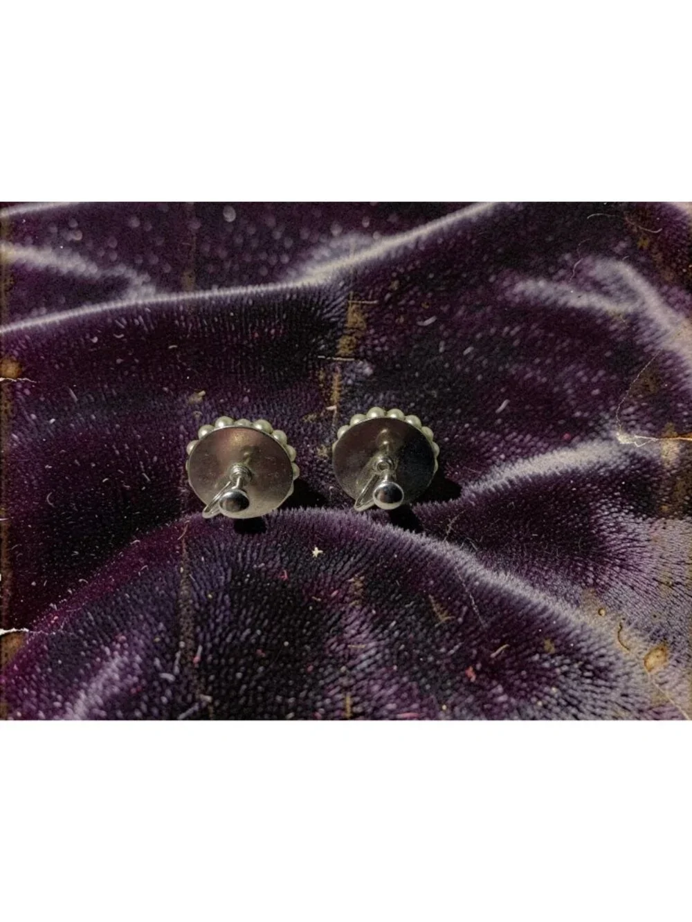 Estate | Jewelry | Vintage 95s Silver Tone Circled Marbled Green ...